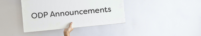 ODP Announcements – MyODP