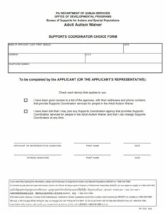 Adult Autism Programs General Information – MyODP