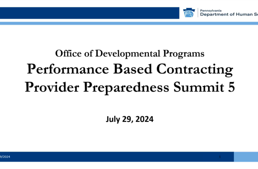 Performance-Based Contracting – MyODP