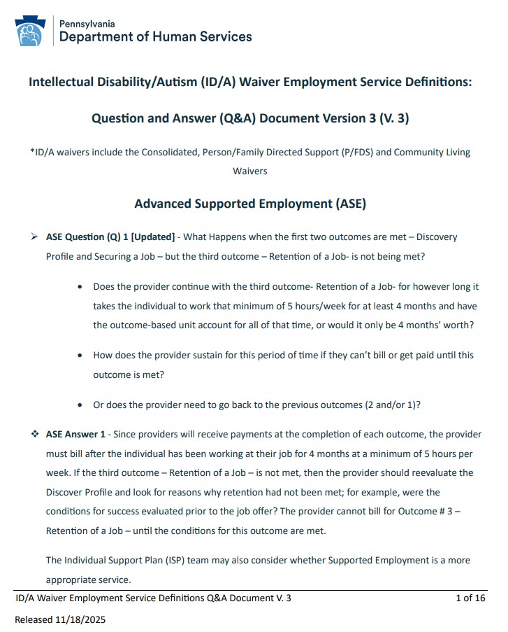 Employment – MyODP